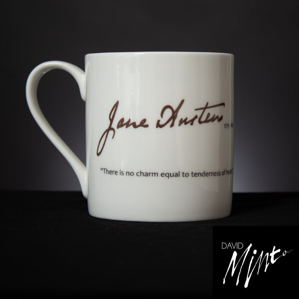 Buy Jane Austen Ceramic Mug - Jane Austen Quote Mug - Original Artwork ...