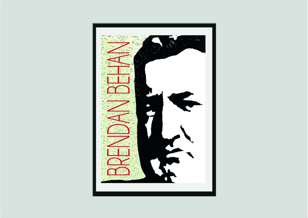 Brendan Behan Poster - Contemporary A2 Portrait Poster | Literary Print ...