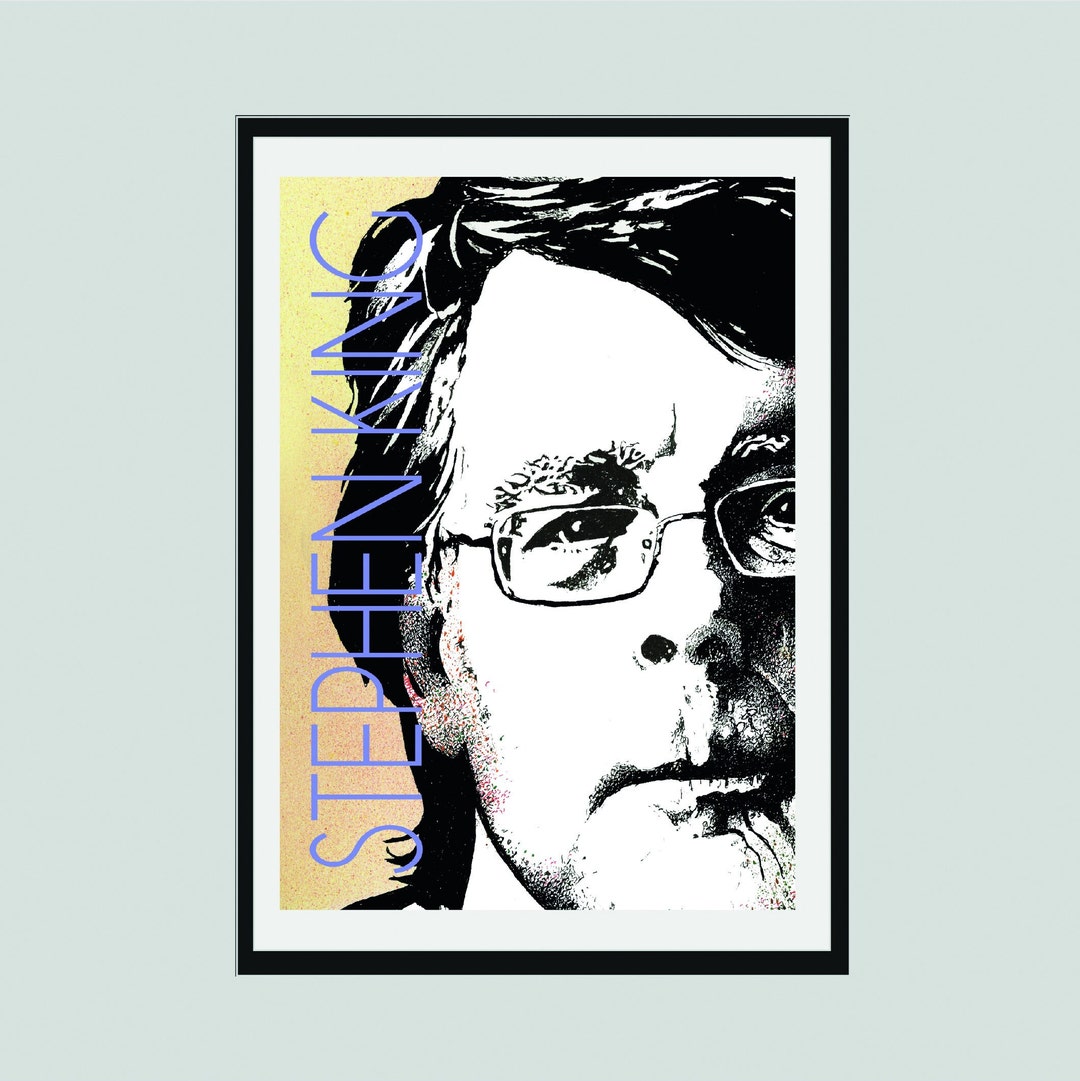 Stephen King Author Poster - Affiche de portrait contemporaine A2 | | d ...