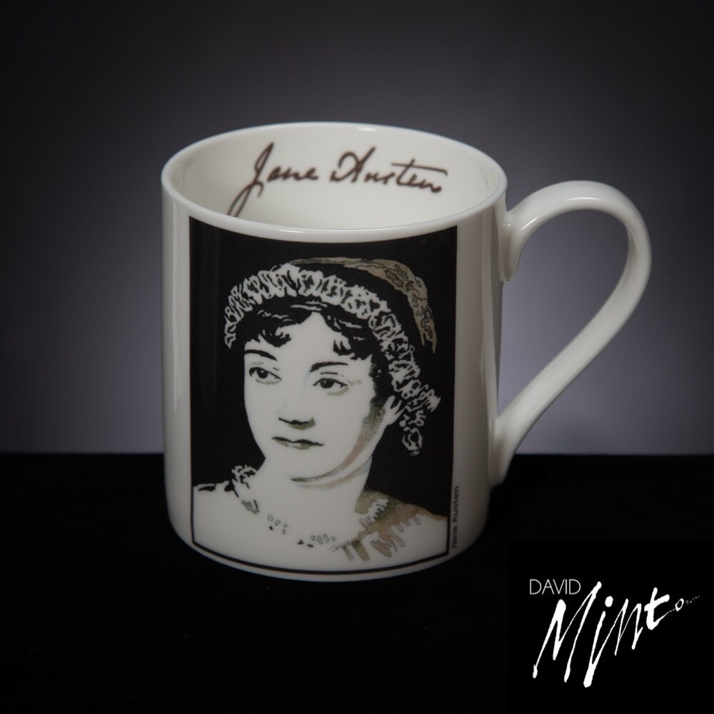 Buy Jane Austen Ceramic Mug - Jane Austen Quote Mug - Original Artwork ...