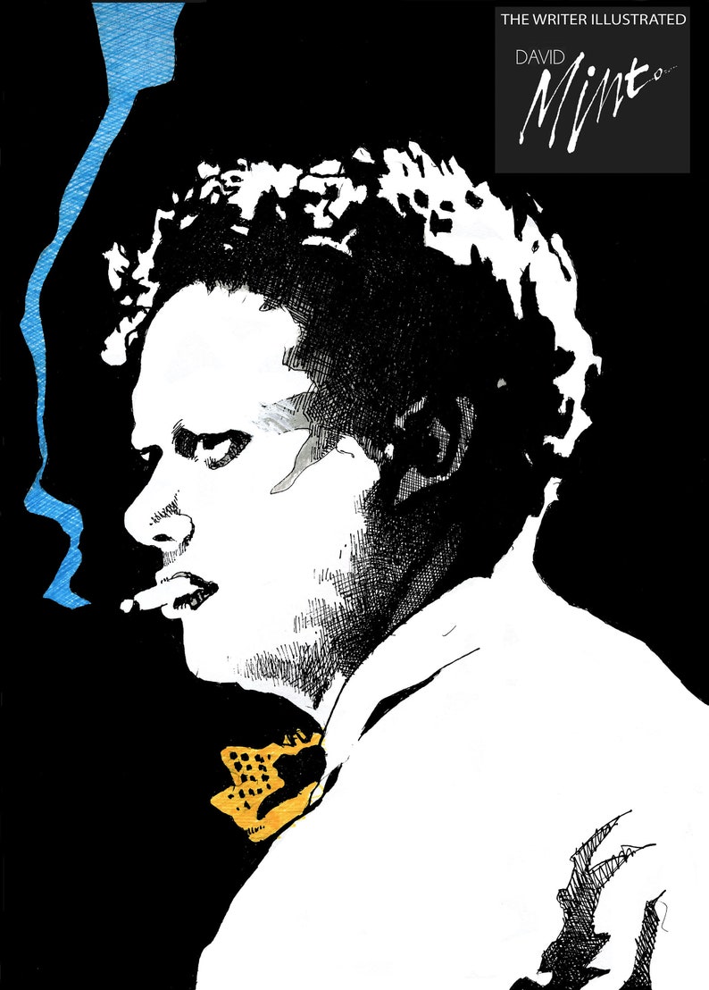 Dylan Thomas Portrait Signed Print A4 Literary Print | Etsy