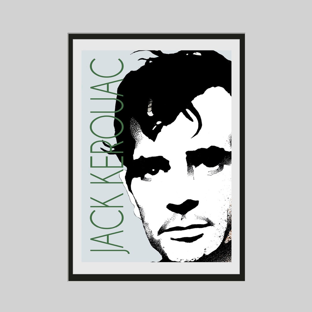 Jack Kerouac Poster - Contemporary A2 Portrait Poster | Literary Print ...