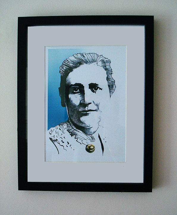 Beatrix Potter Portrait Signed Print Literary Portrait Print | Etsy