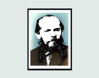 Painting Art & Collectibles Acrylic Fyodor Dostoyevsky Portrait Mini ...