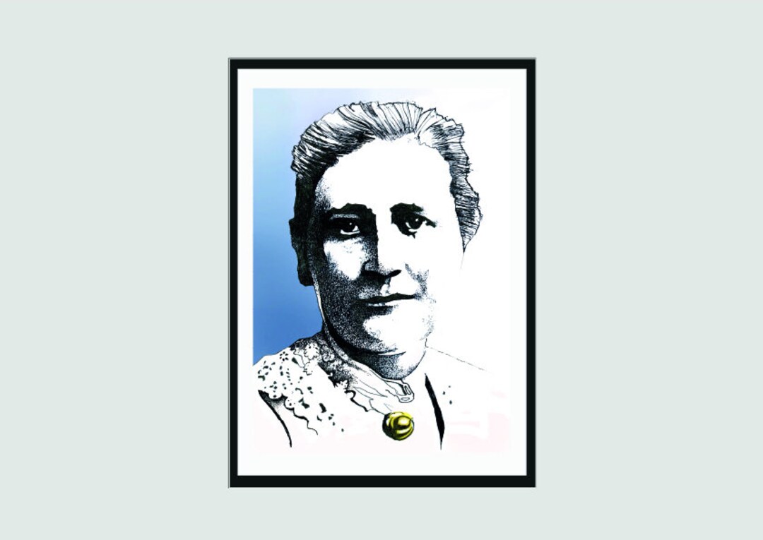 Beatrix Potter Portrait Signed Print | Literary Portrait Print | Signed ...