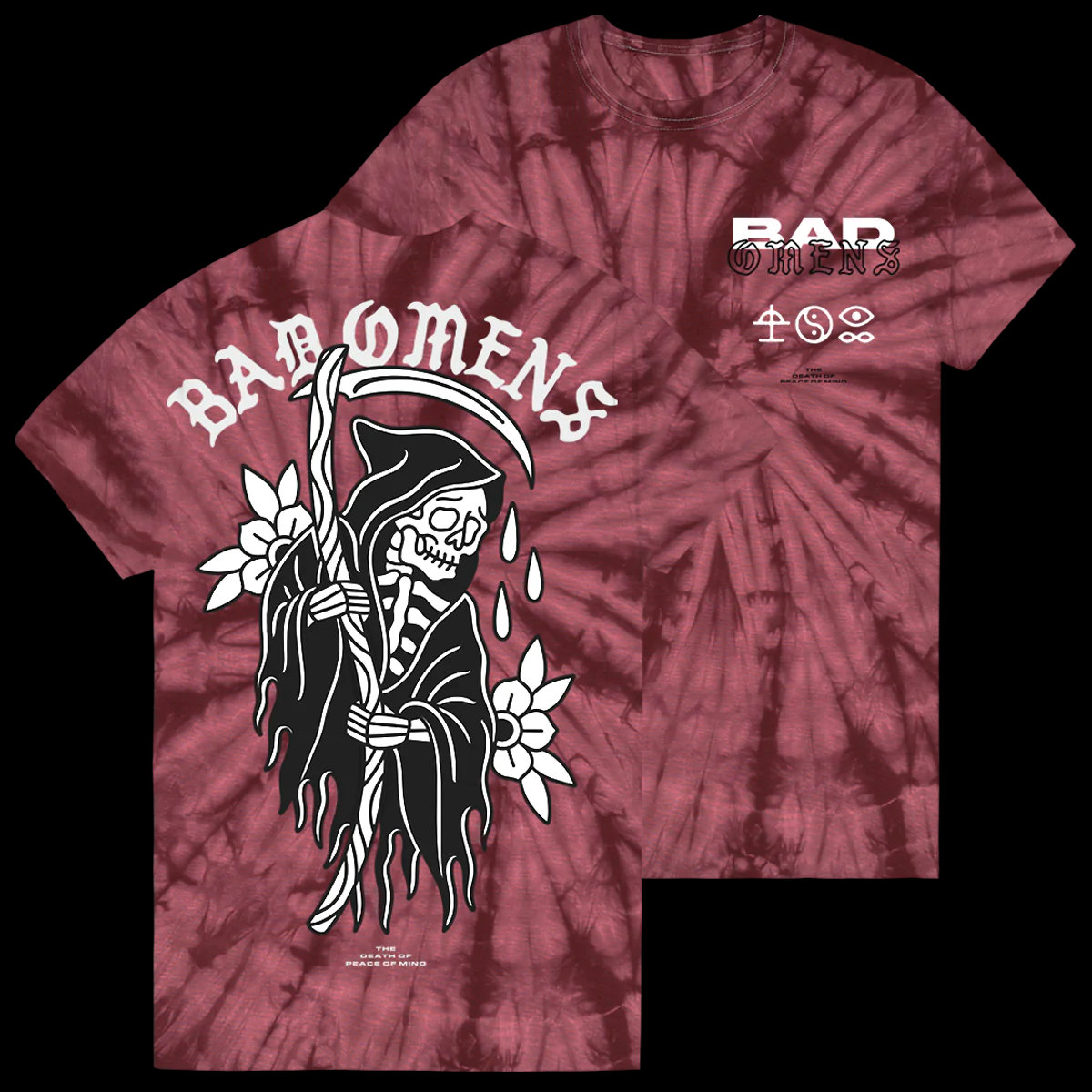 Bad Omens Band Reaper Dye Shirt, A Tour Of The Concrete Jungle Tour 2023