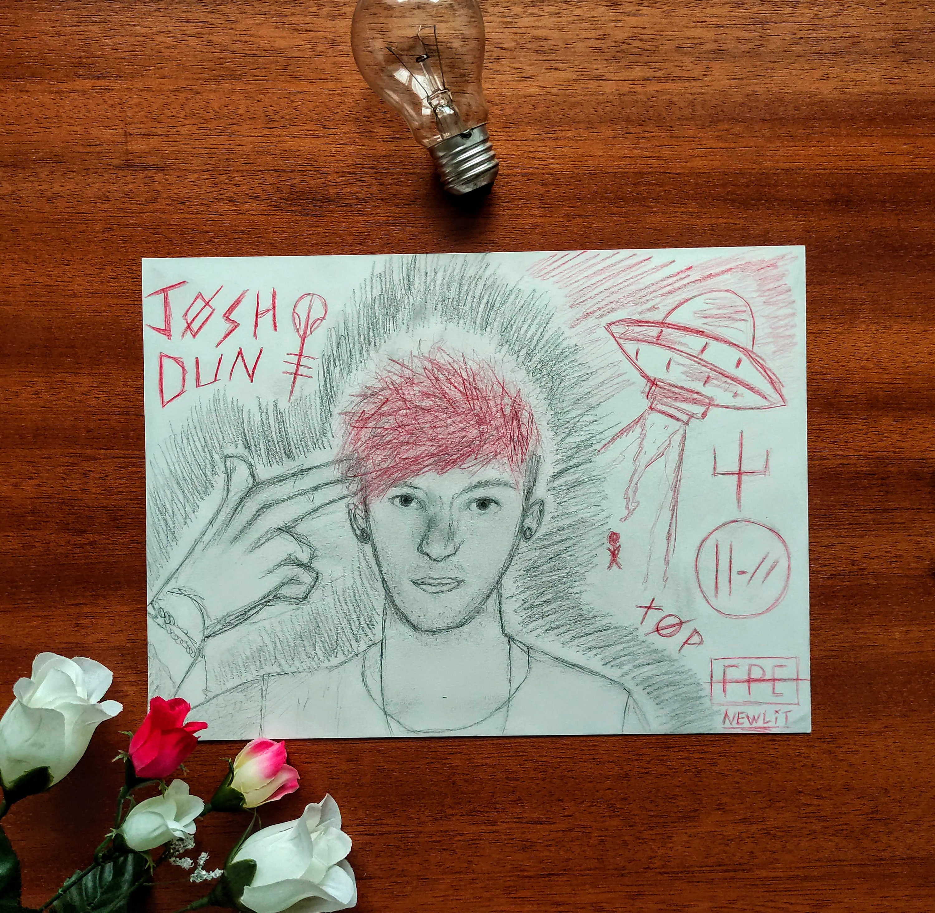 Josh Dun spooky Jim Drawing & Illustration - Etsy Ireland