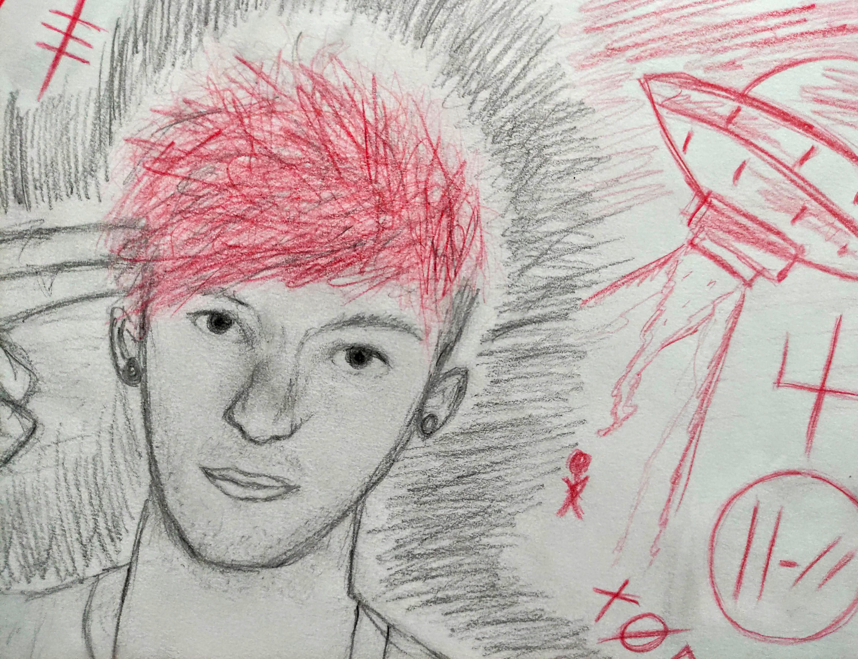 Josh Dun spooky Jim Drawing & Illustration - Etsy Ireland