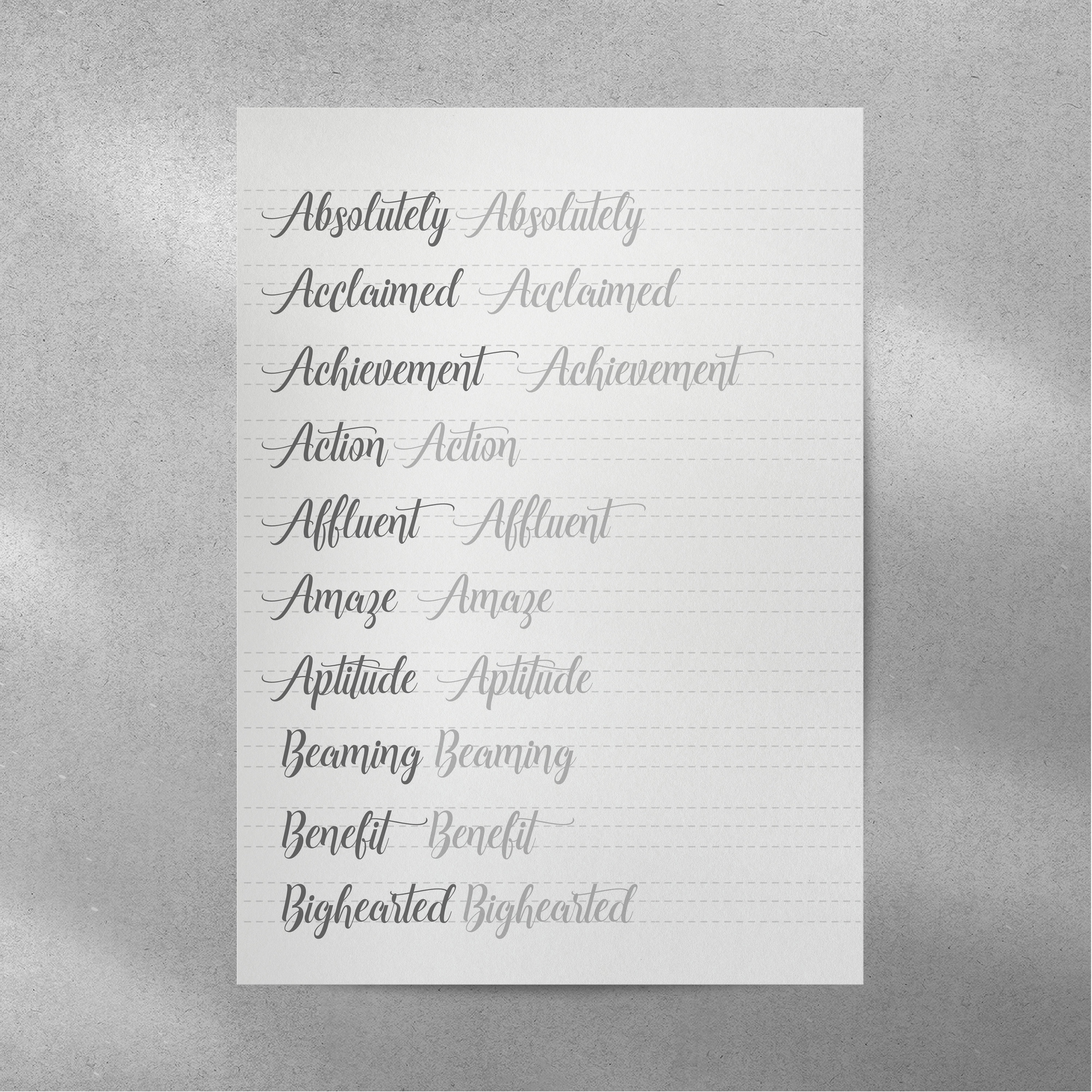 Cleopatra Beautiful Script Printable Handwriting Practice - Etsy