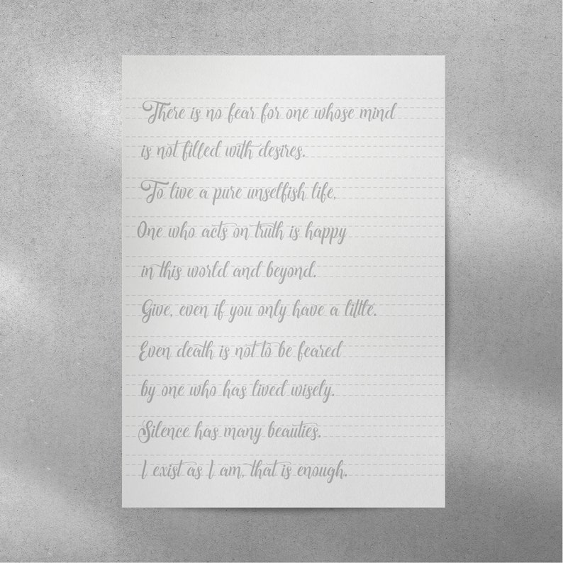 Cleopatra Beautiful Script Printable Handwriting Practice - Etsy Ireland