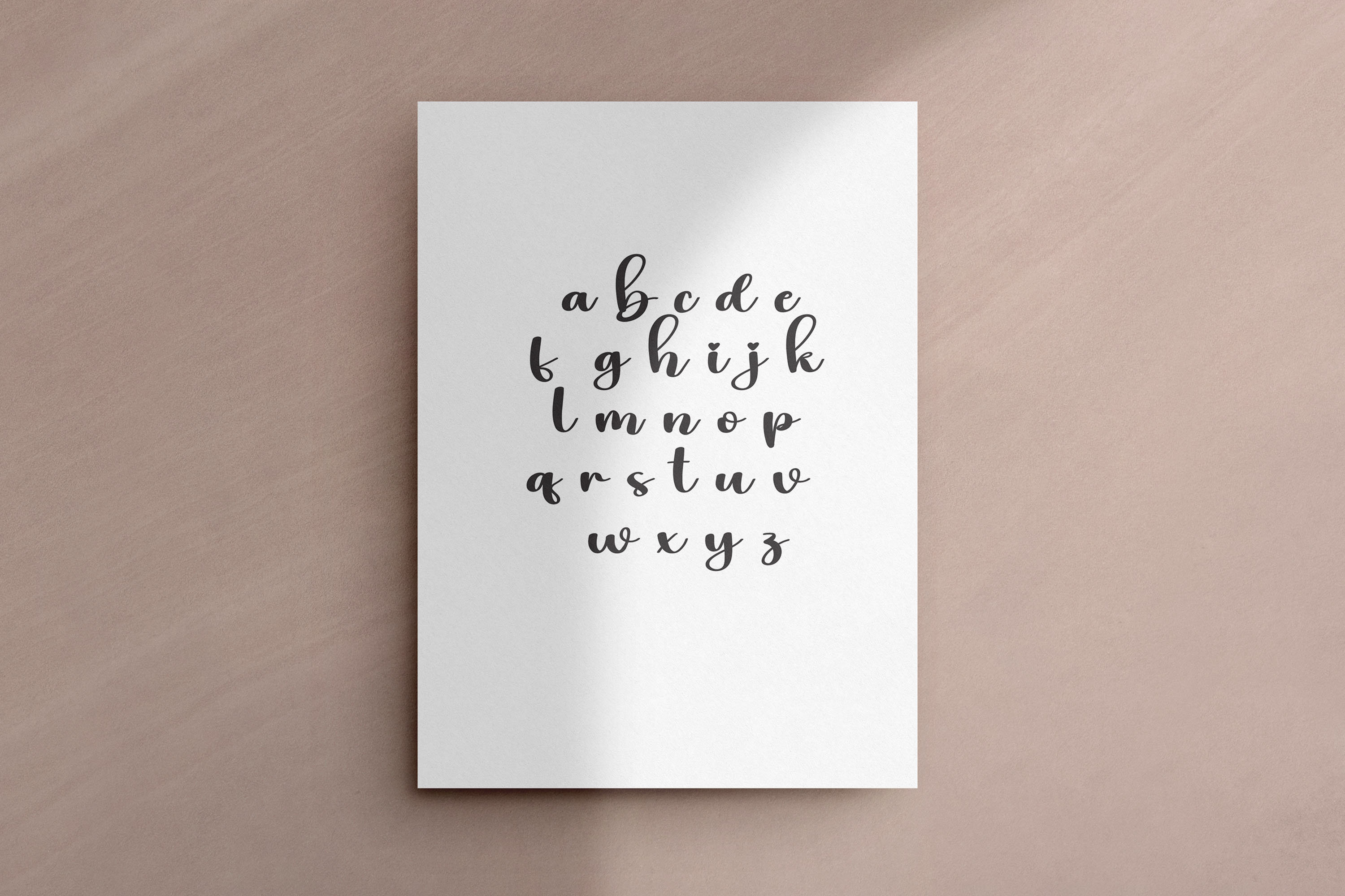 Ocean Hand Lettering Printable Brush Pen Handwriting Practice ...
