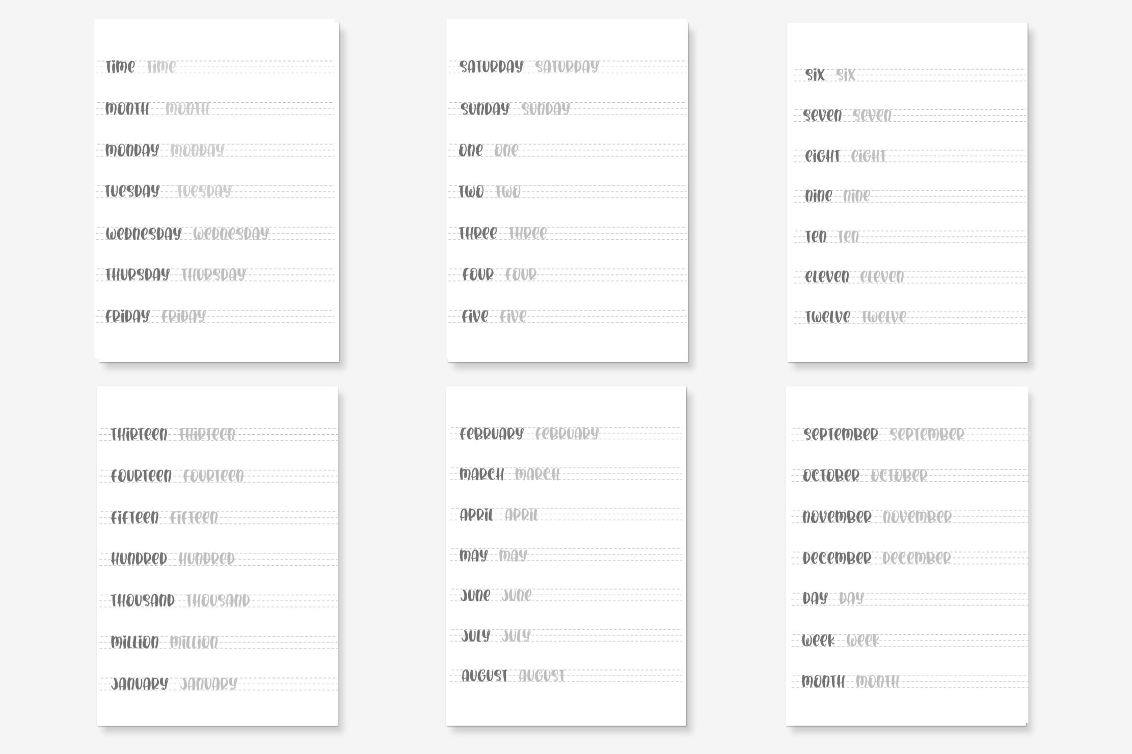 Crisp Handwriting Worksheet - Brush Lettering - Printable and iPad ...