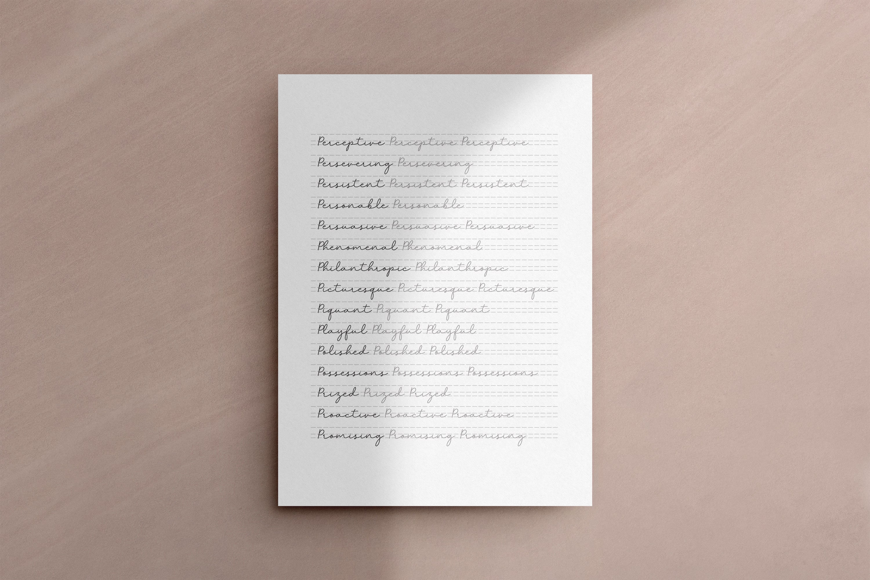 Artistique Printable Handwriting Practice Digital File - Etsy