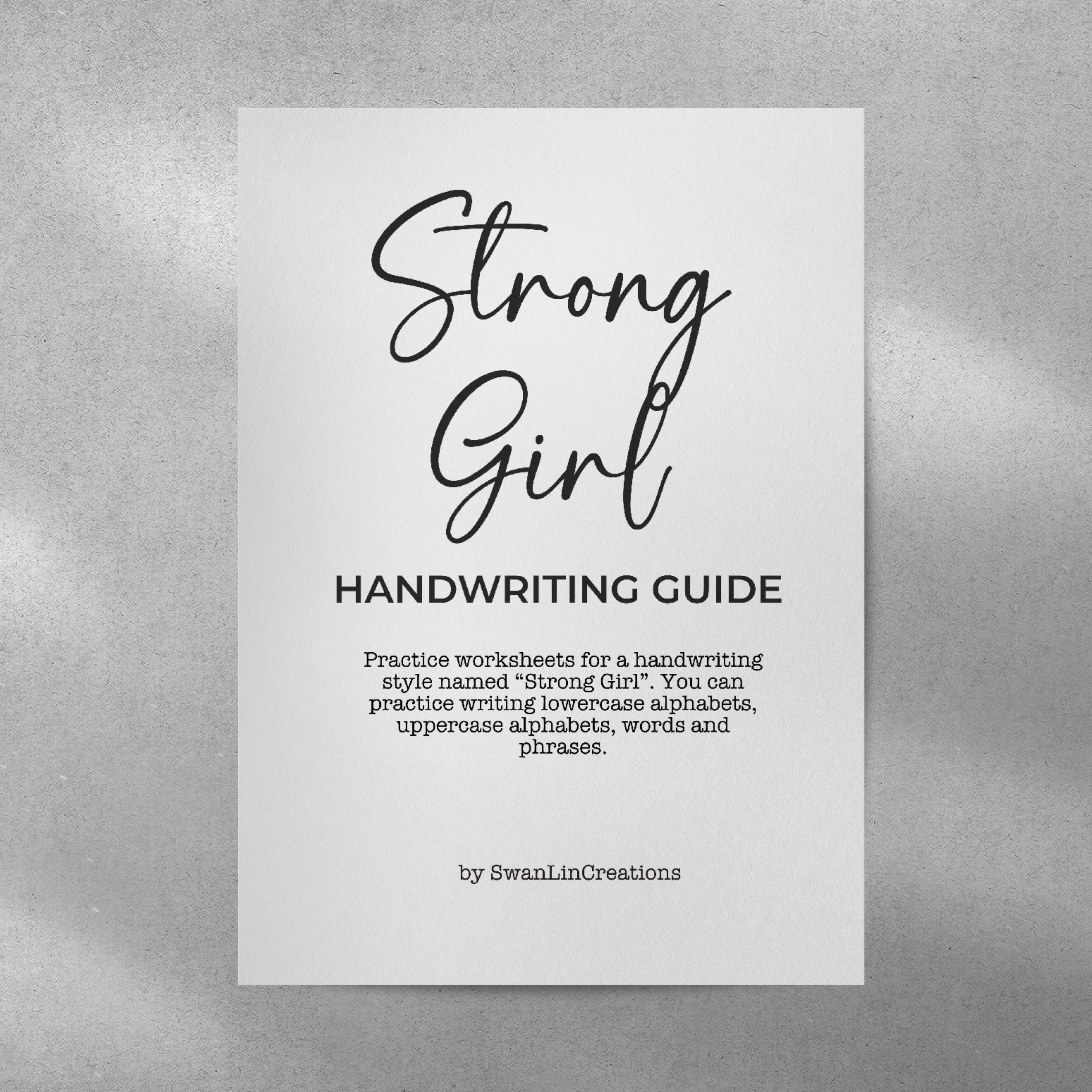 Different Handwriting Styles For Girls