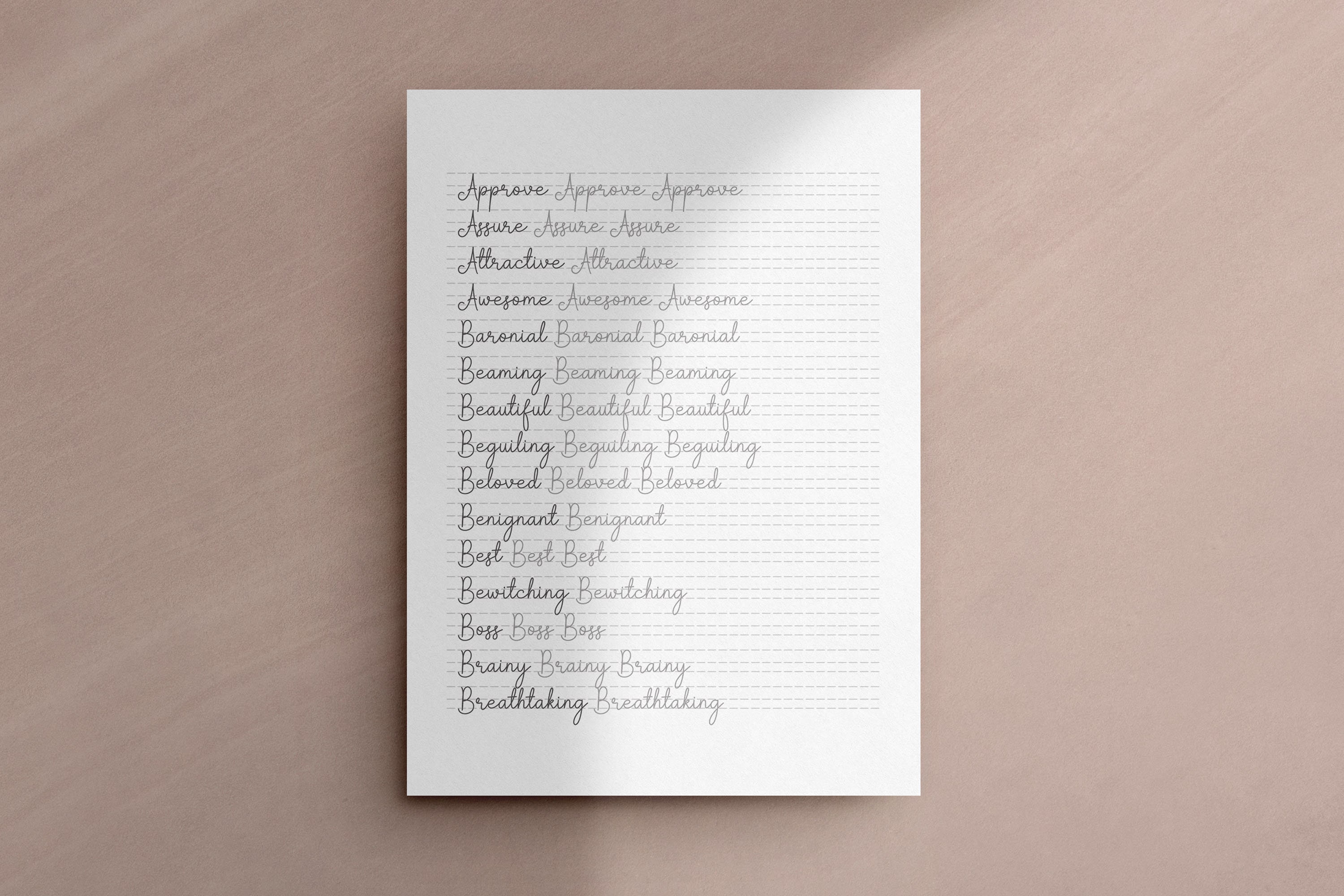 Arkina Upright Cursive Handwriting Practice for Adults & Working ...