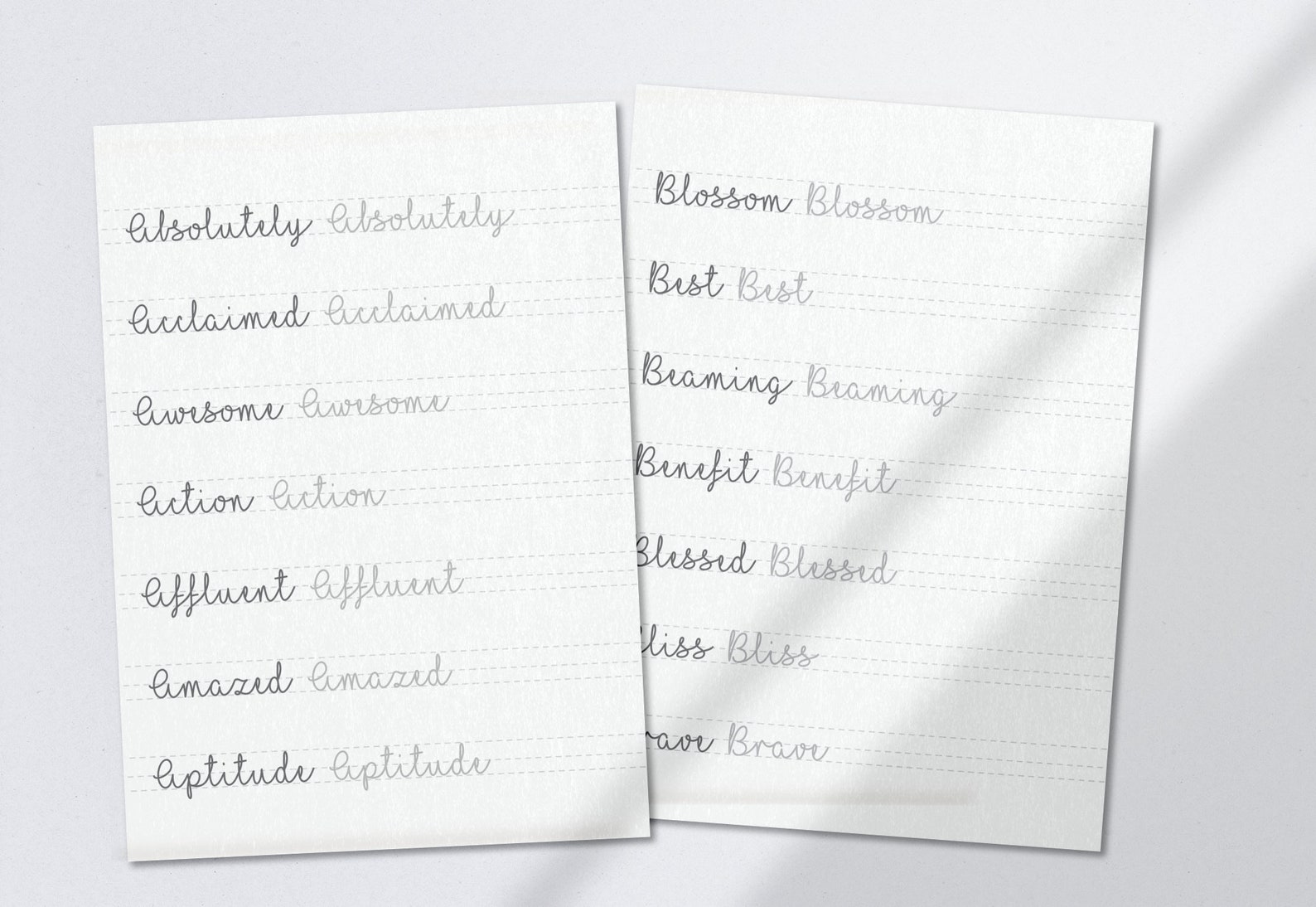 Cursive Upright Adult Working Handwriting Style Cursive Writing ...