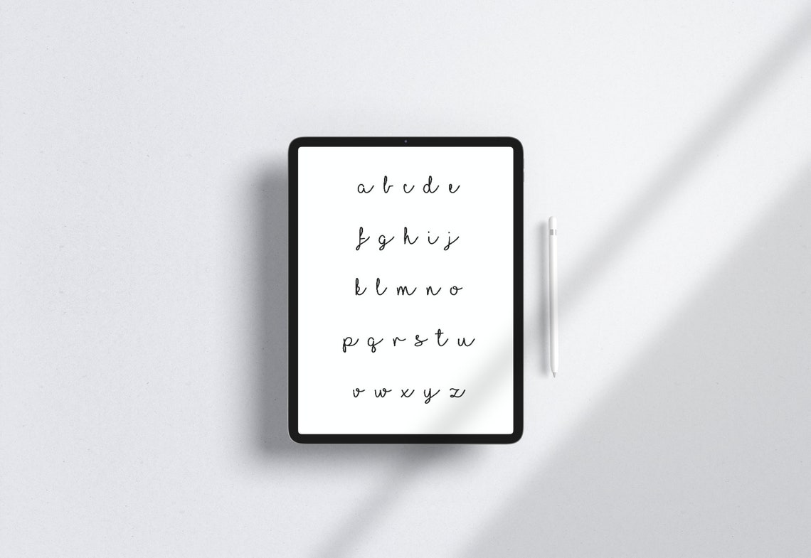 Cursive Upright Adult Working Handwriting Style Printable - Etsy