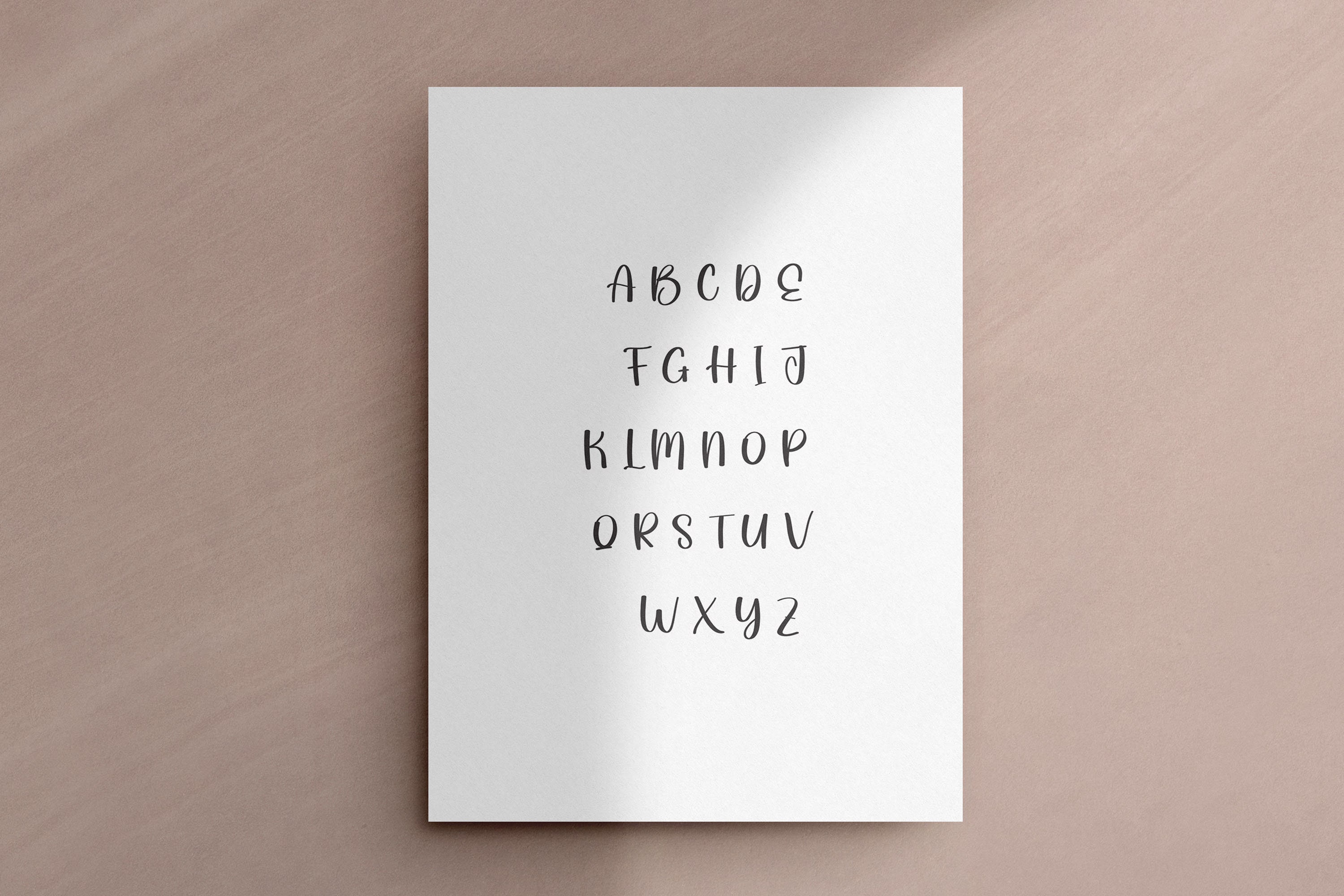 Thick Hand Lettering Printable Handwriting Practice Worksheets - Etsy
