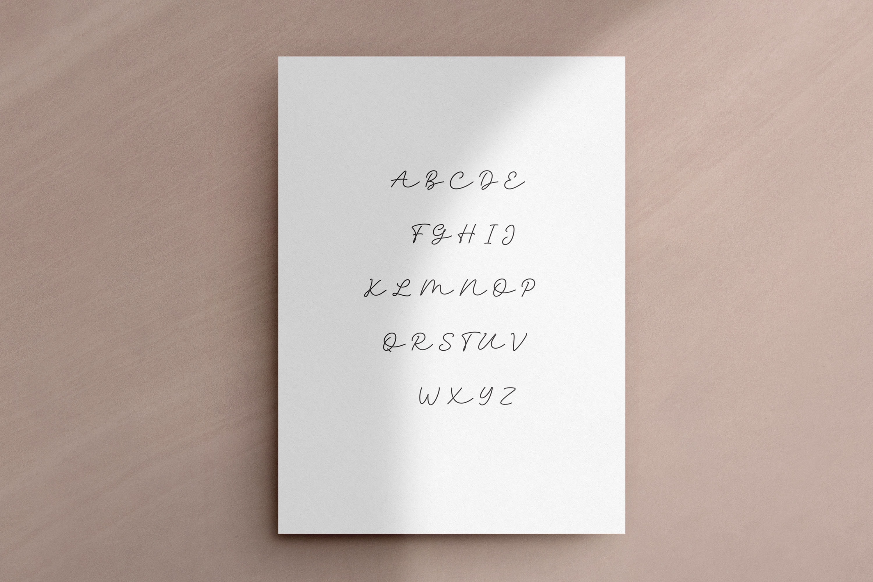 Beautiful Wildflower Script Lettering Printable Handwriting Practice ...