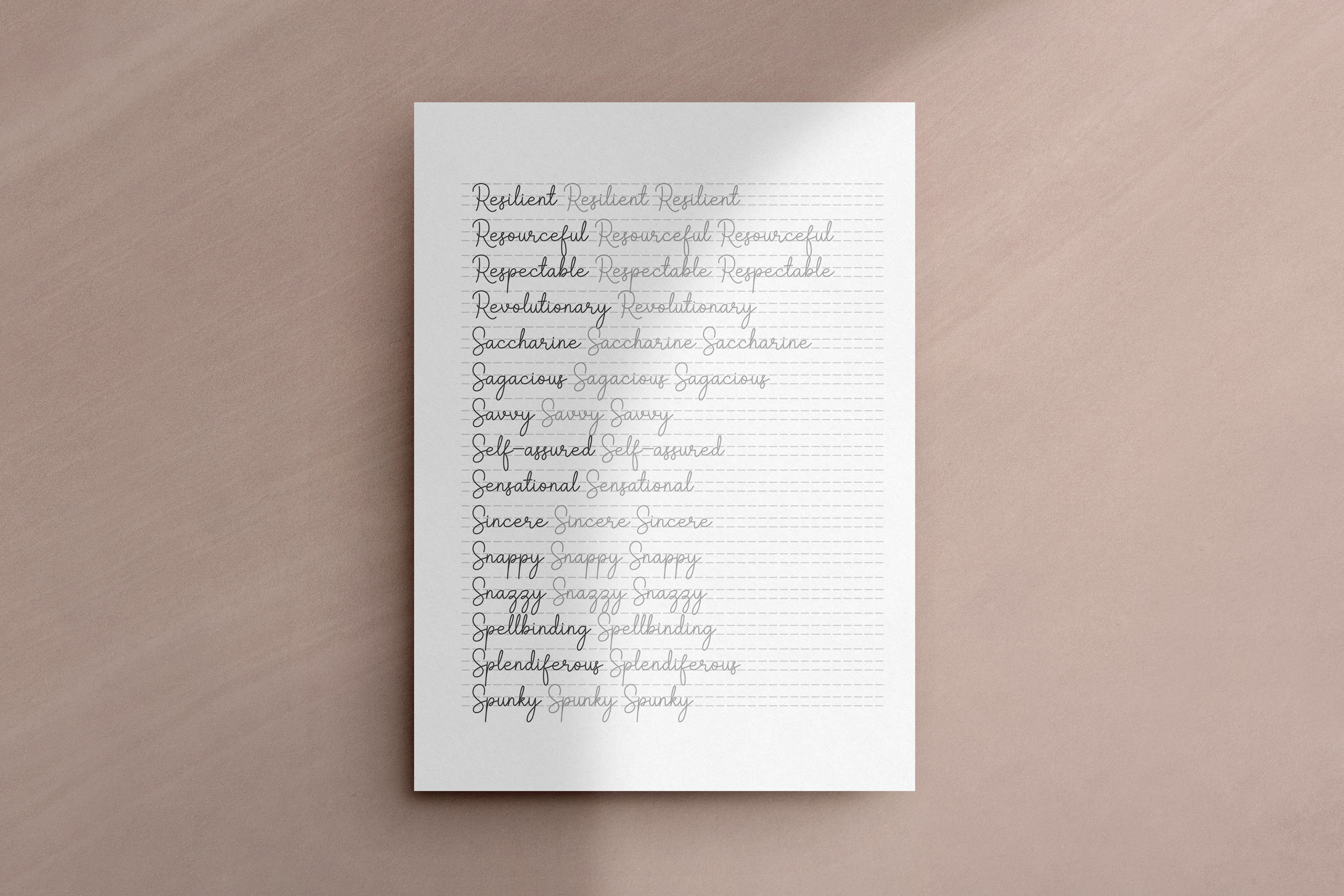 Arkina Upright Cursive Handwriting Practice for Adults & Working ...