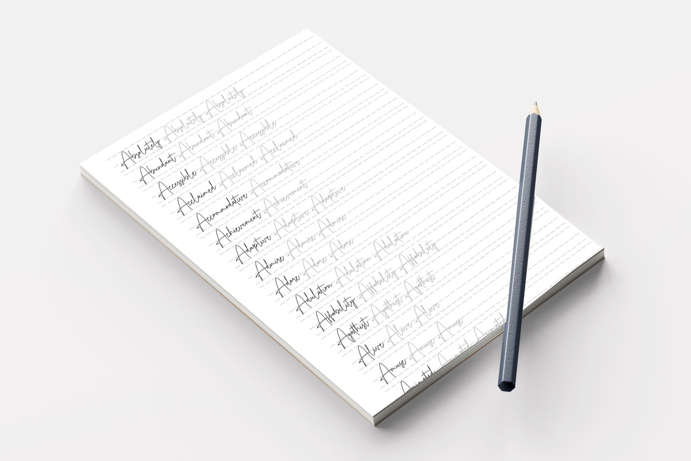 Beatbox Printable Handwriting Practice Digital File Lettering Practice ...