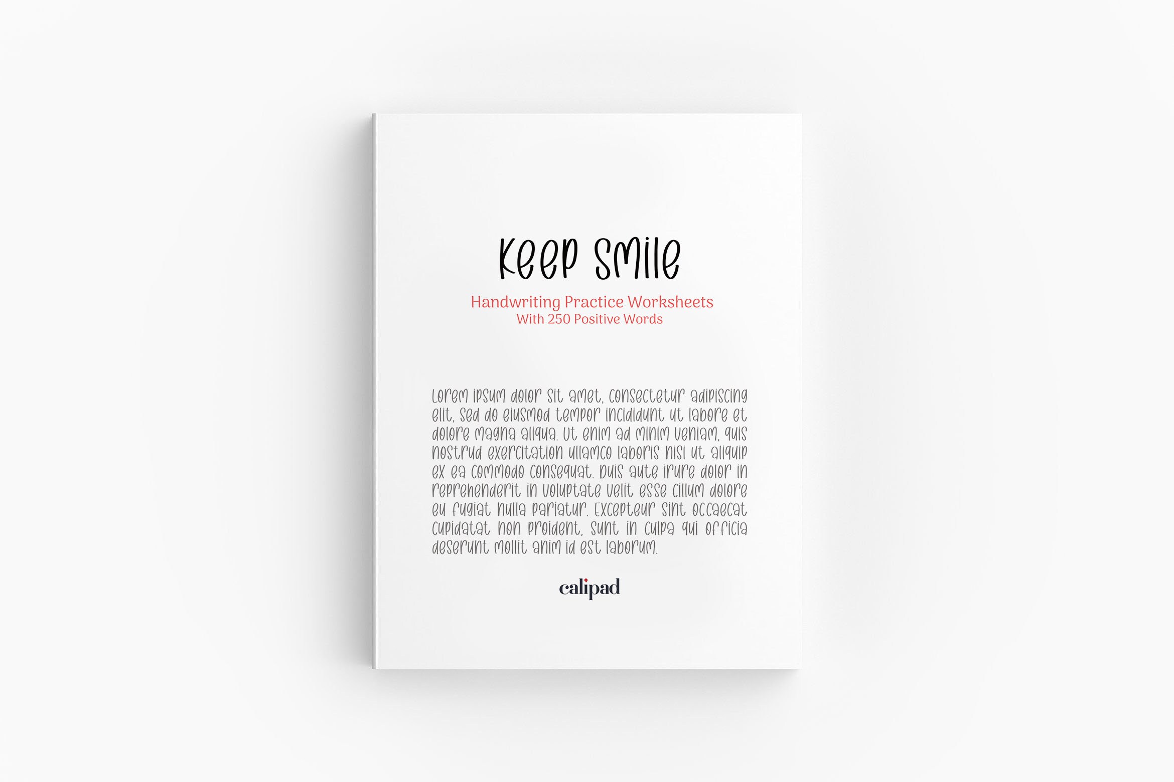Keep Smile - Printable Handwriting Practice - Digital File - Lettering ...