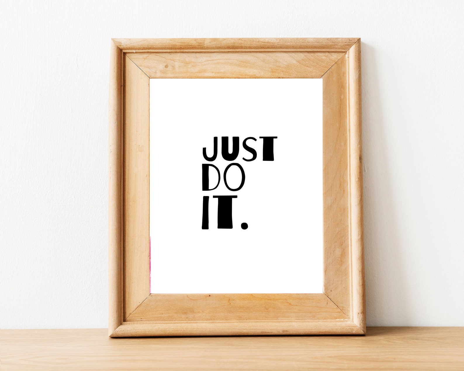 Just Do It Poster Print Motivational Quote Printable | Etsy