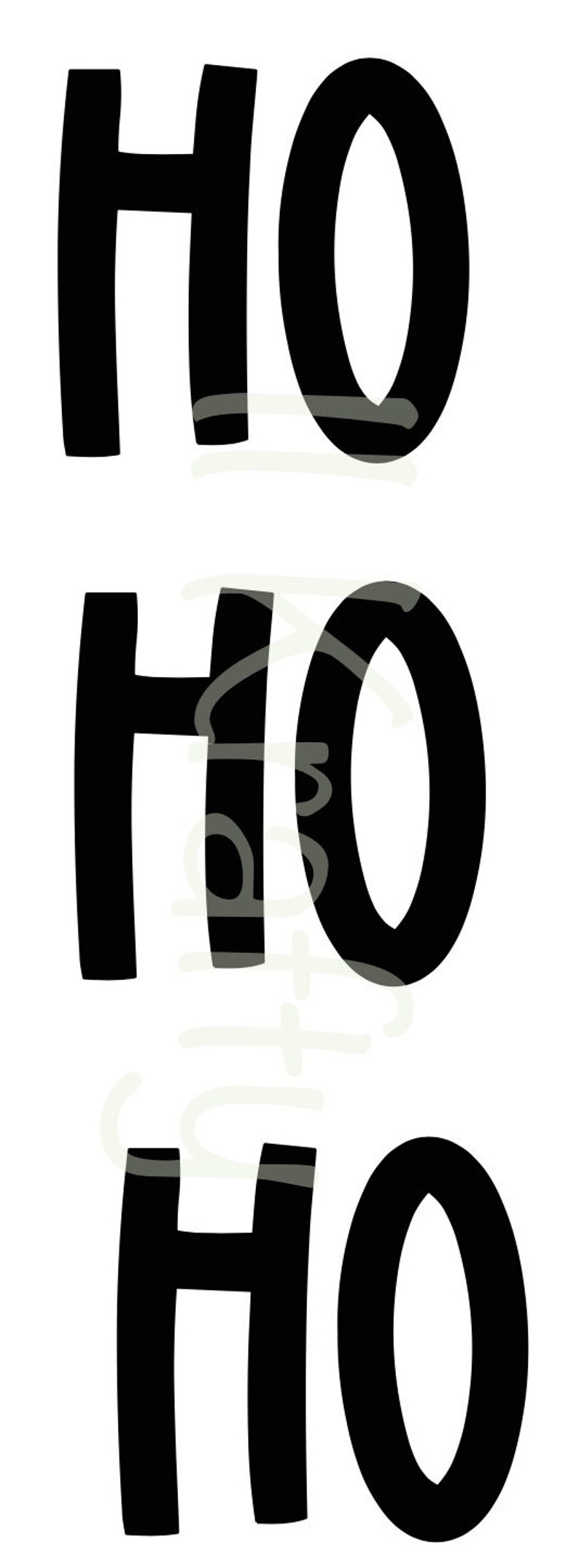 Ho Ho Ho 2 Pack SVG Bundle - Etsy