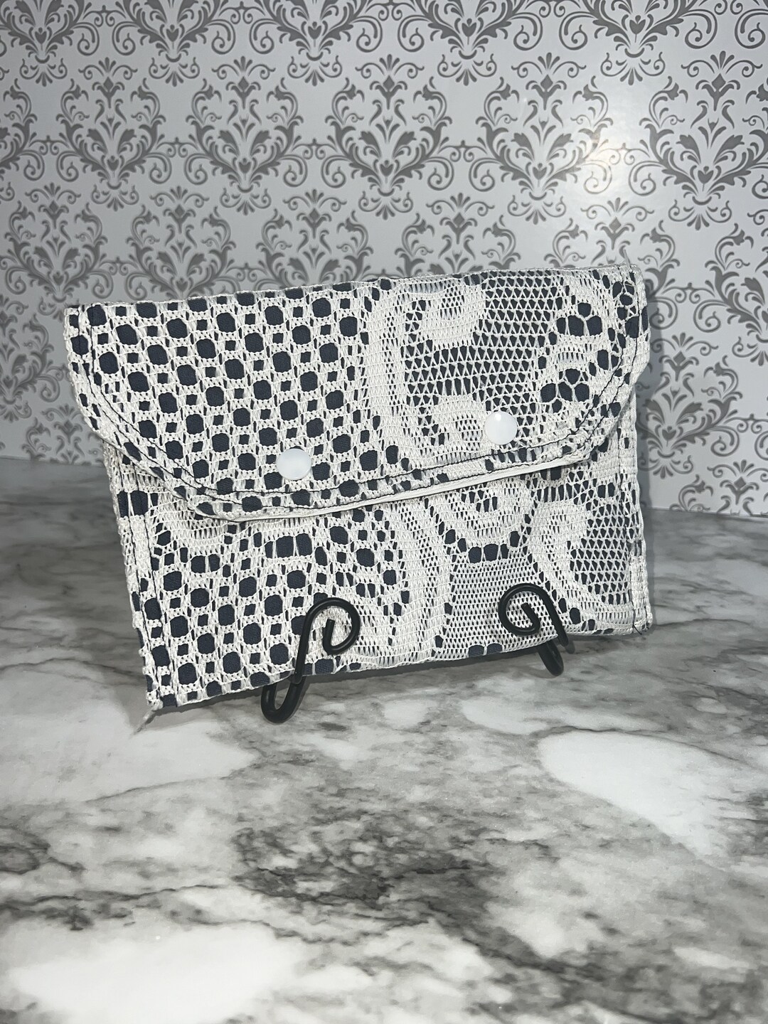 Denim and Lace Fabric Envelope - Etsy