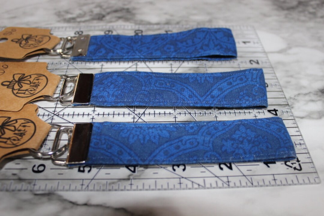 Faint Blue Filigree Keychain/lanyard - Etsy