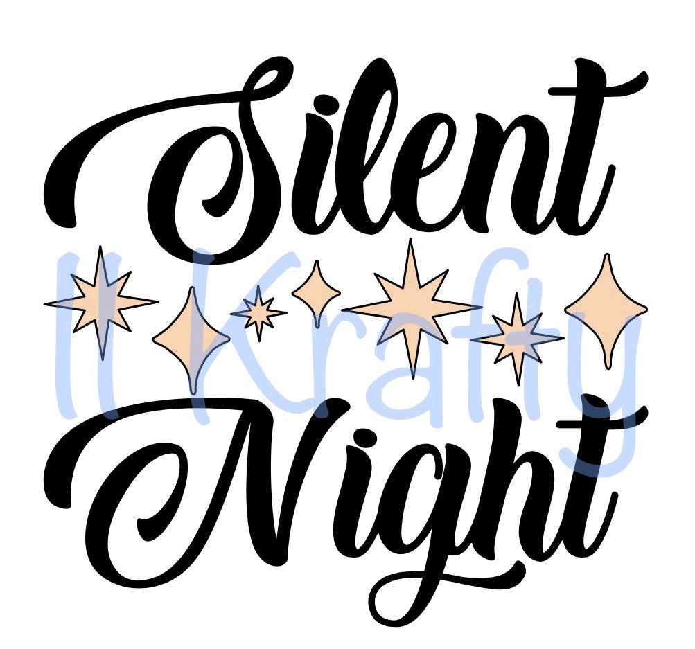 Peace on Earth and Silent Night SVG Bundle - Etsy
