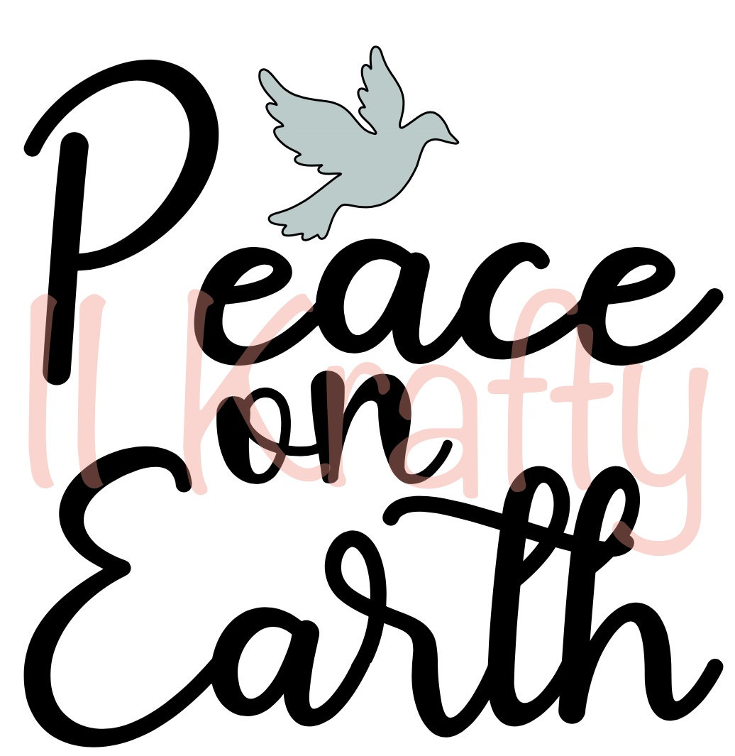 Peace on Earth and Silent Night SVG Bundle - Etsy