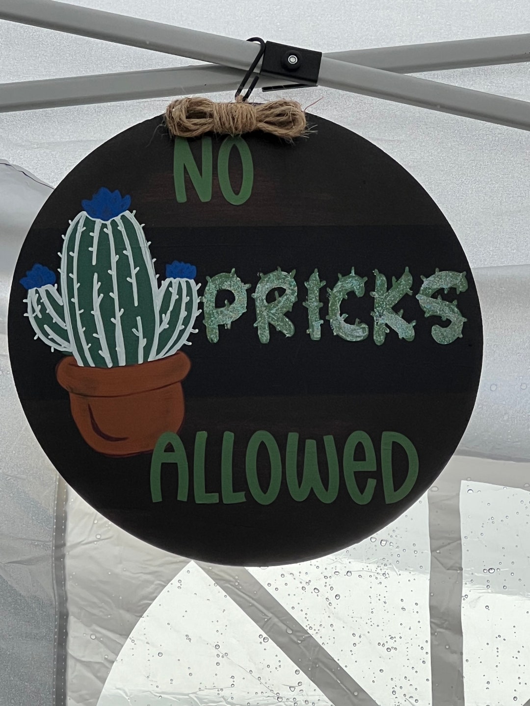 No Pricks Allowed Sign SVG - Etsy
