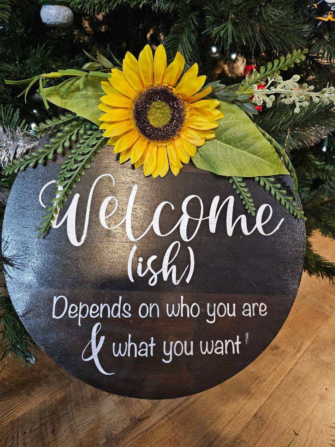 Welcome-ish Sign - Etsy