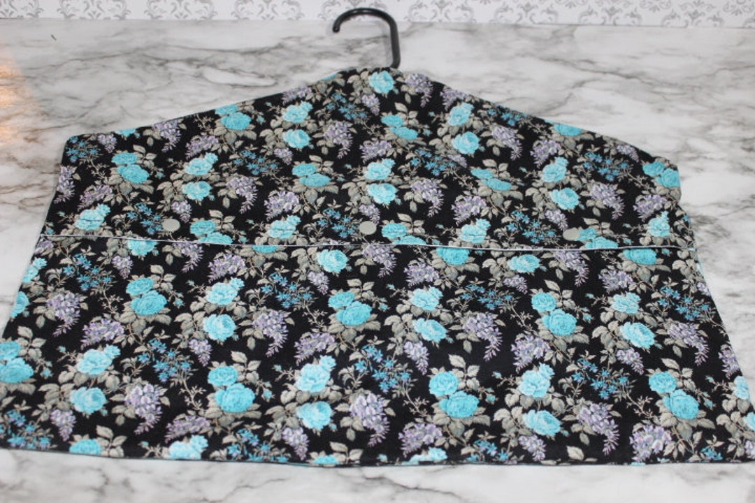Blue Floral Closet Safe Hanger Included - Etsy