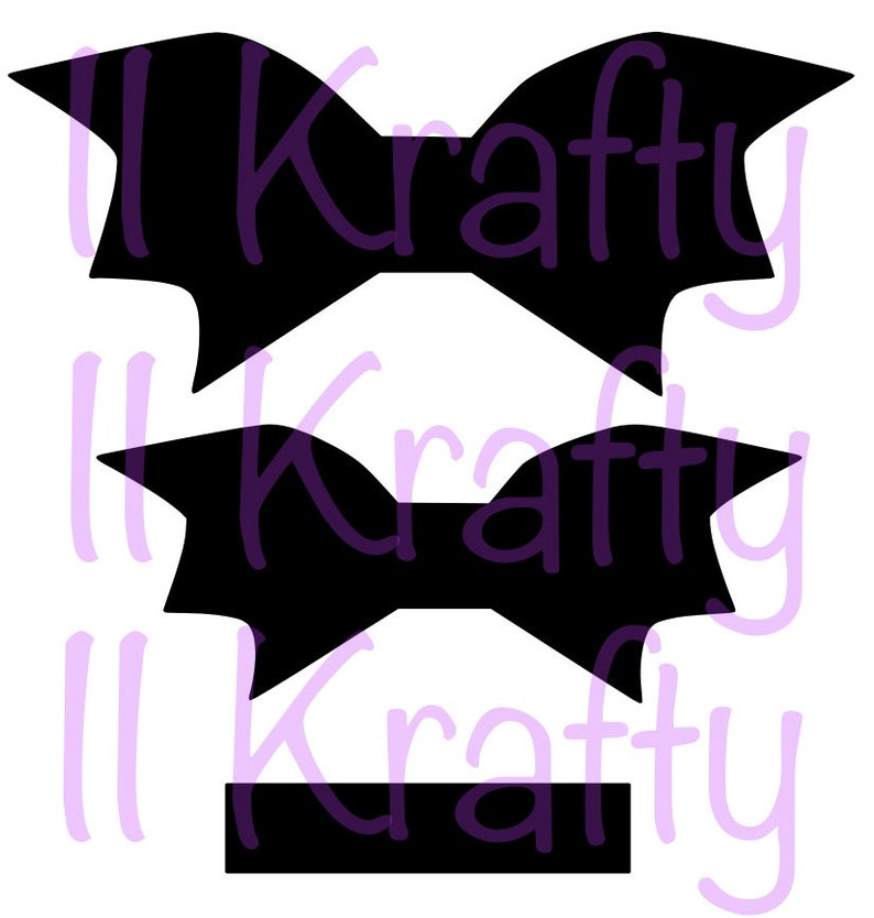 Bat Wing Bow SVG - Etsy