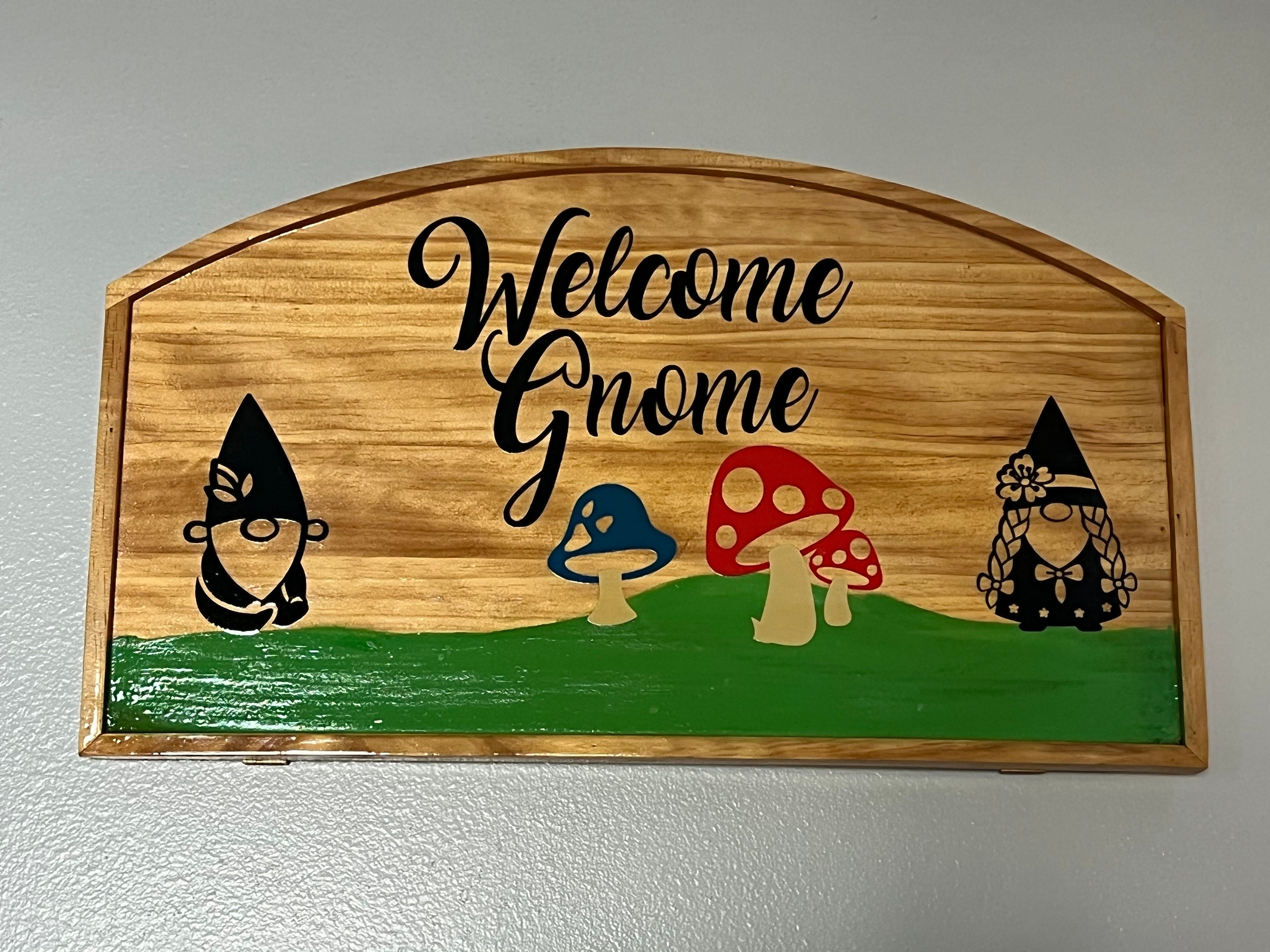 Welcome Gnome SVG - Etsy