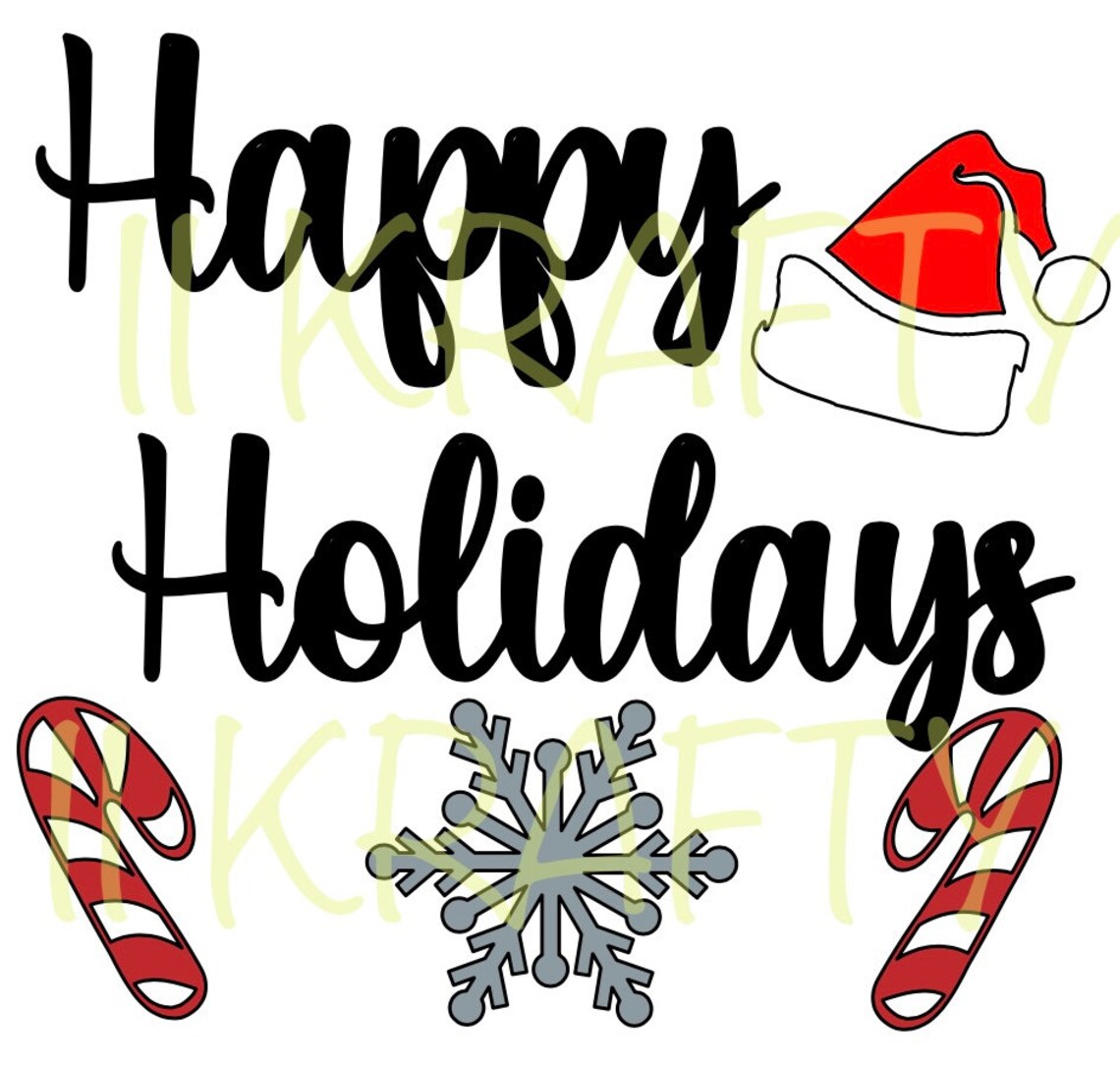 Happy Holidays SVG - Etsy