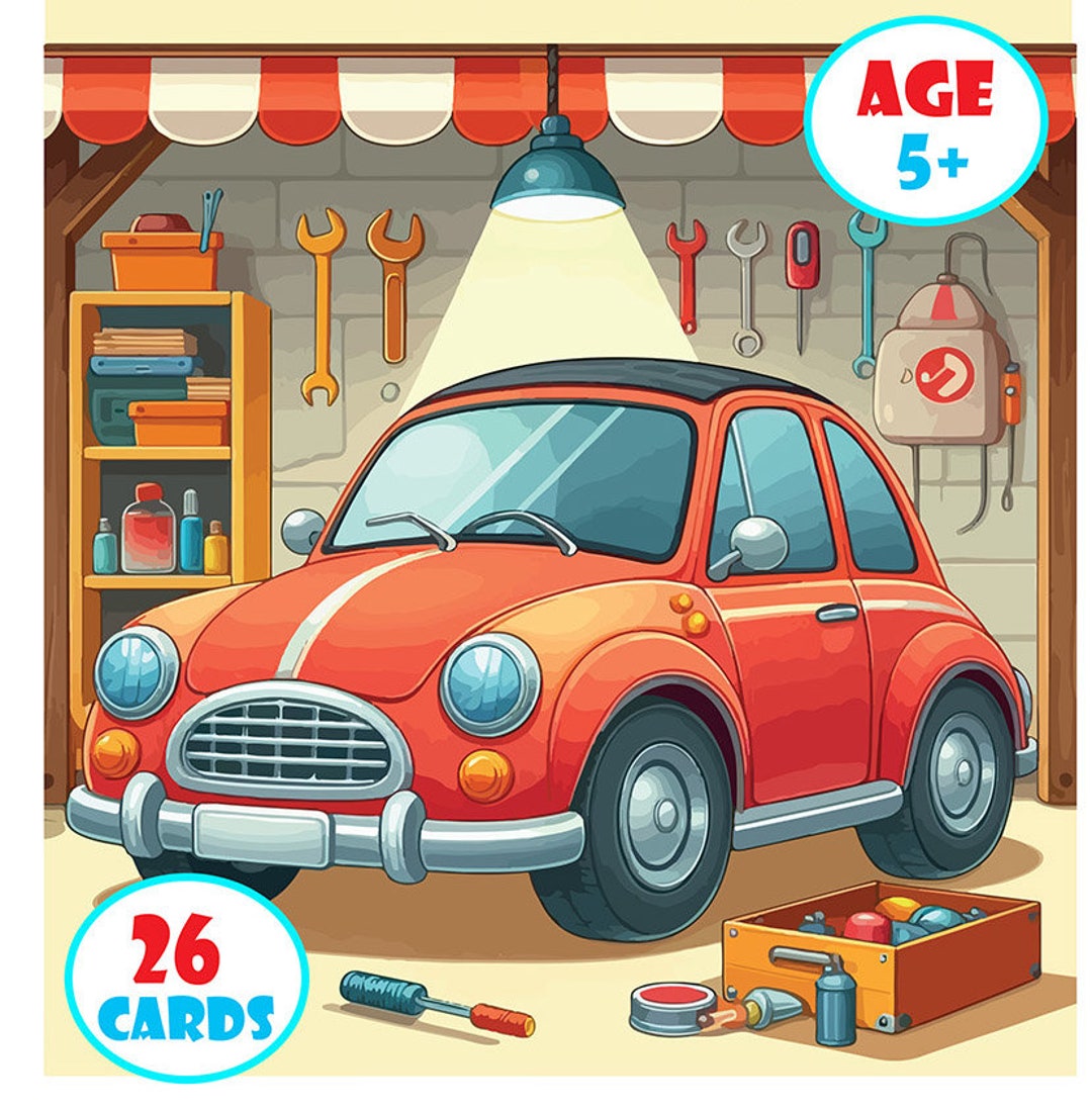 CARS - Activity Book for Kids, for Print at Home - Maze, Dot to Dot ...