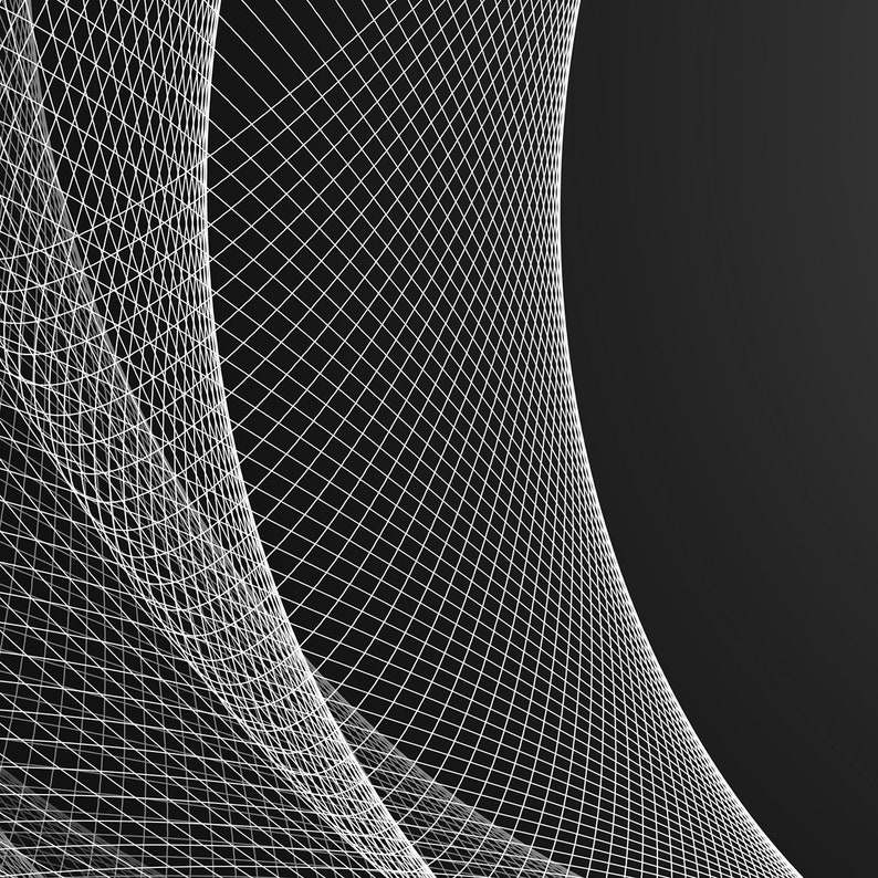 Black White Abstract Shapes Part 02 - Etsy