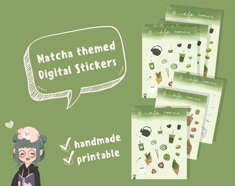 Matcha Planner Stickers - Etsy