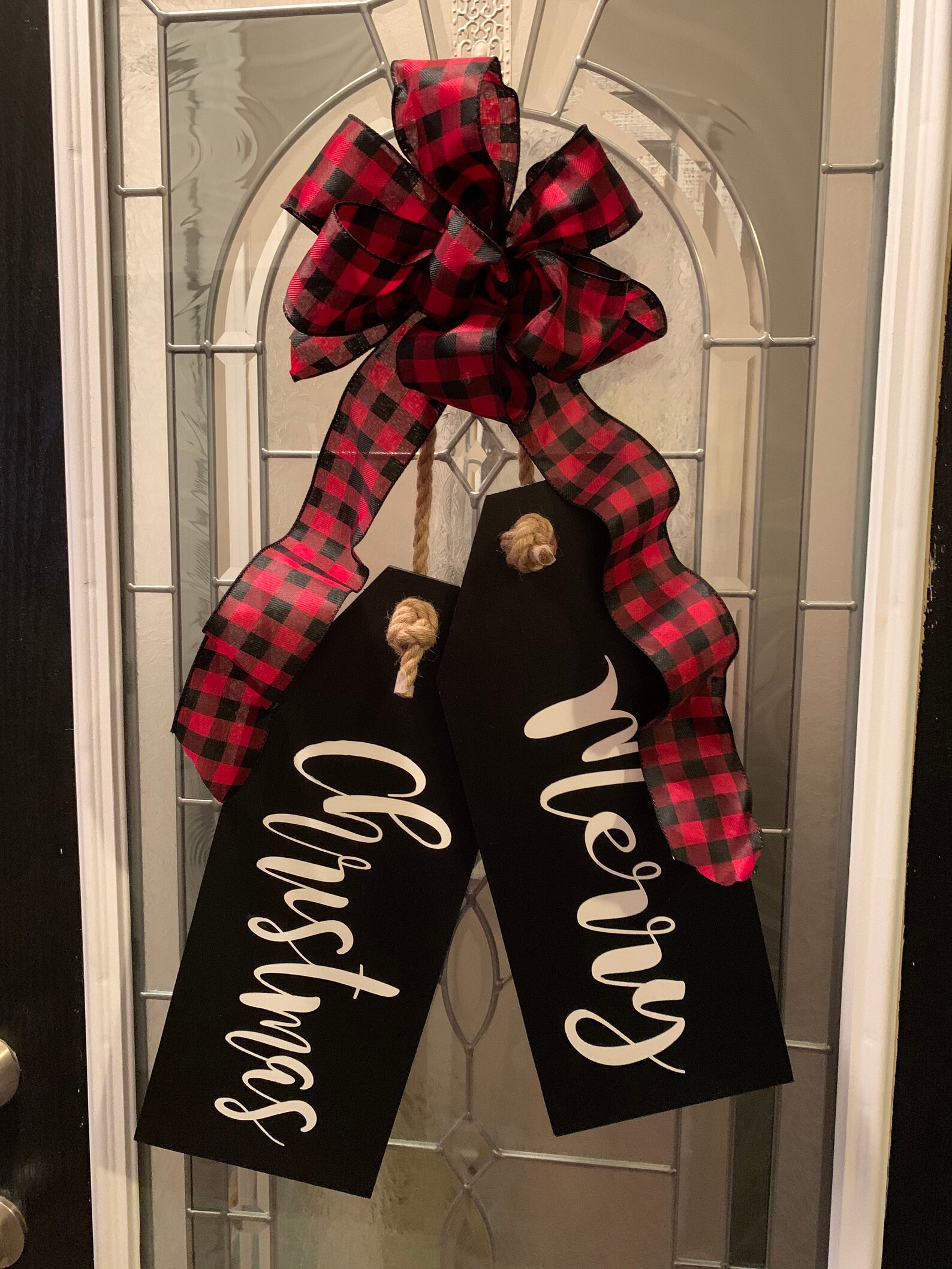 Large Christmas Tag Door Hanger - Etsy