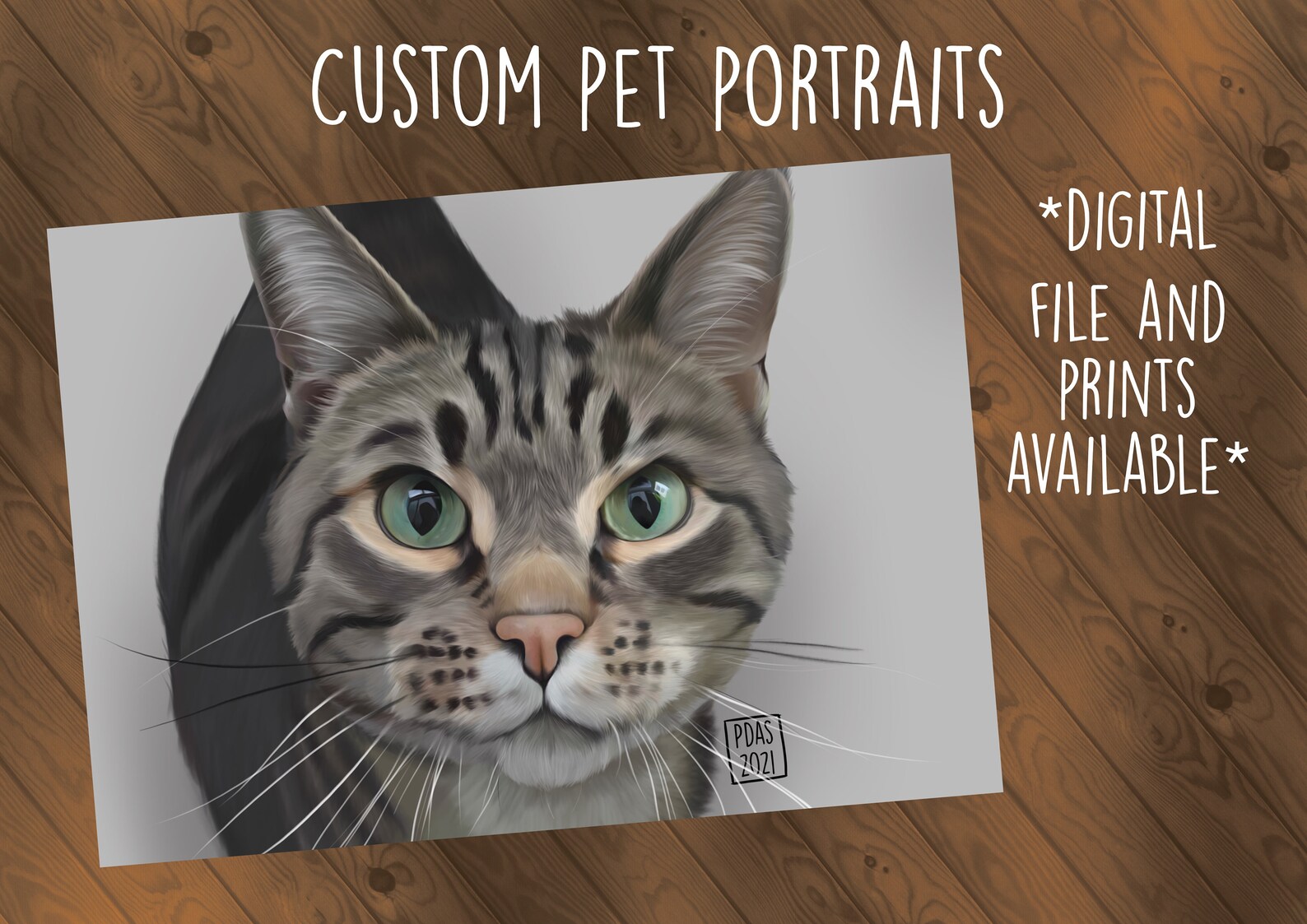 Personalised DIGITAL Pet Portrait / Custom / Digital Art / - Etsy UK