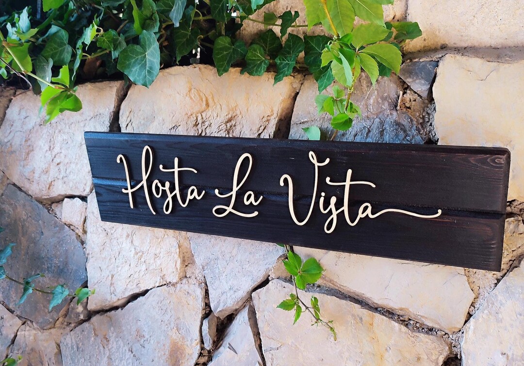 Personalized Hosta La Vista Garden Sign, Outdoor, Indoor Hosta La Vista ...