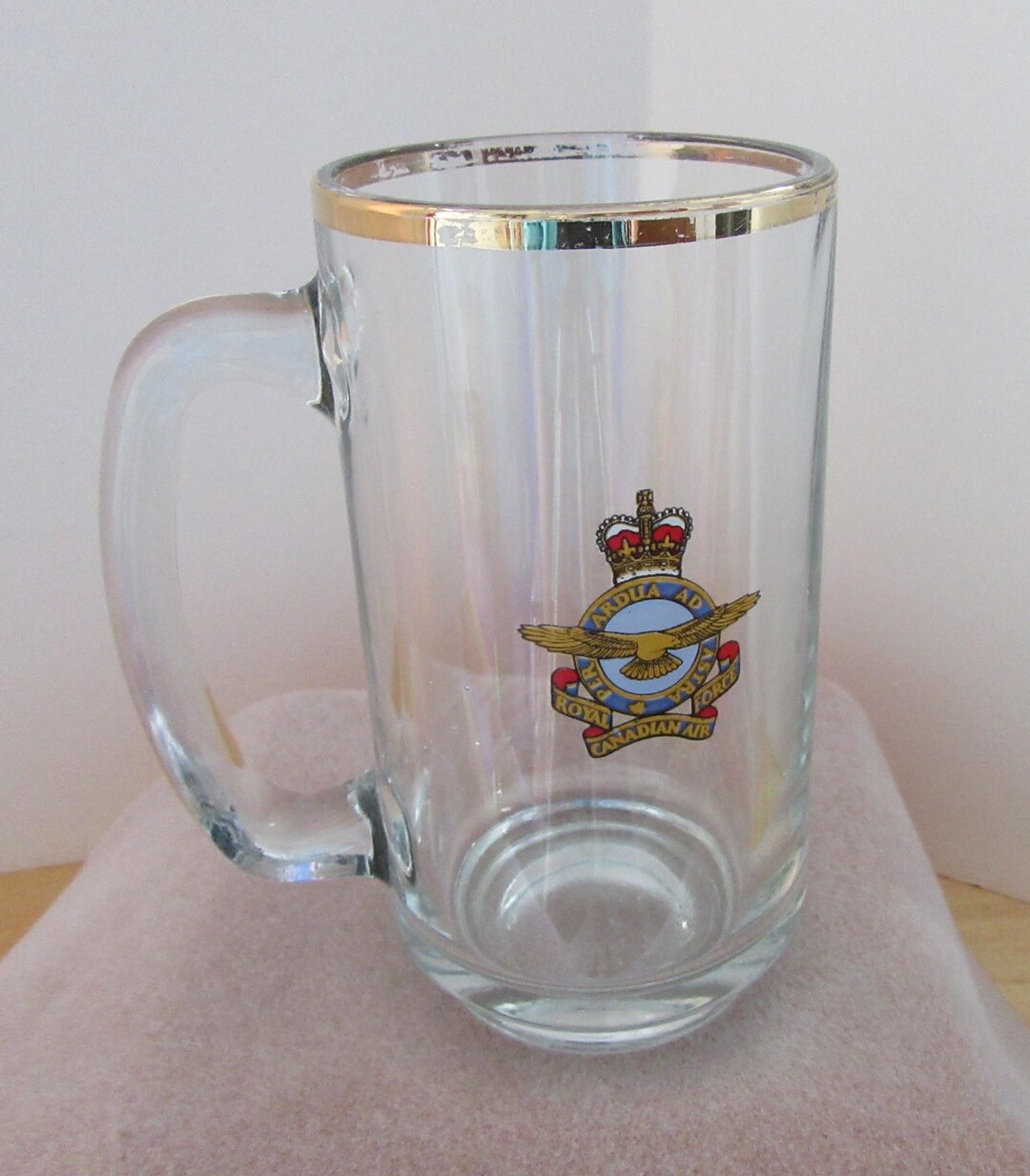 RCAF Clear Glass Beer Mug - Etsy Canada