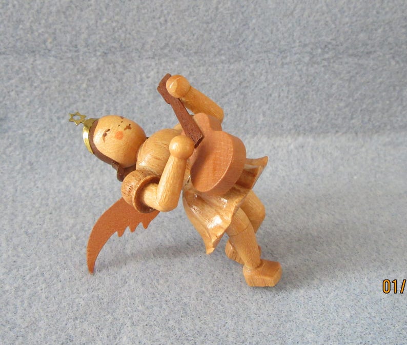 1980s Erzgebirge Musical Angel Wood Christmas Tree Ornaments - Etsy