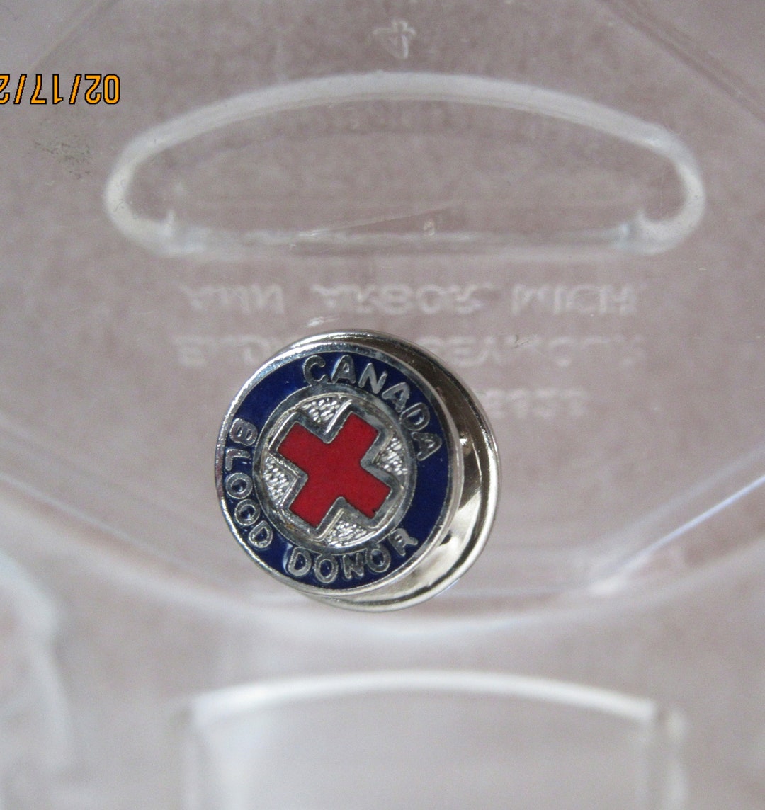 Vintage Canada Blood Donor Pin - Etsy