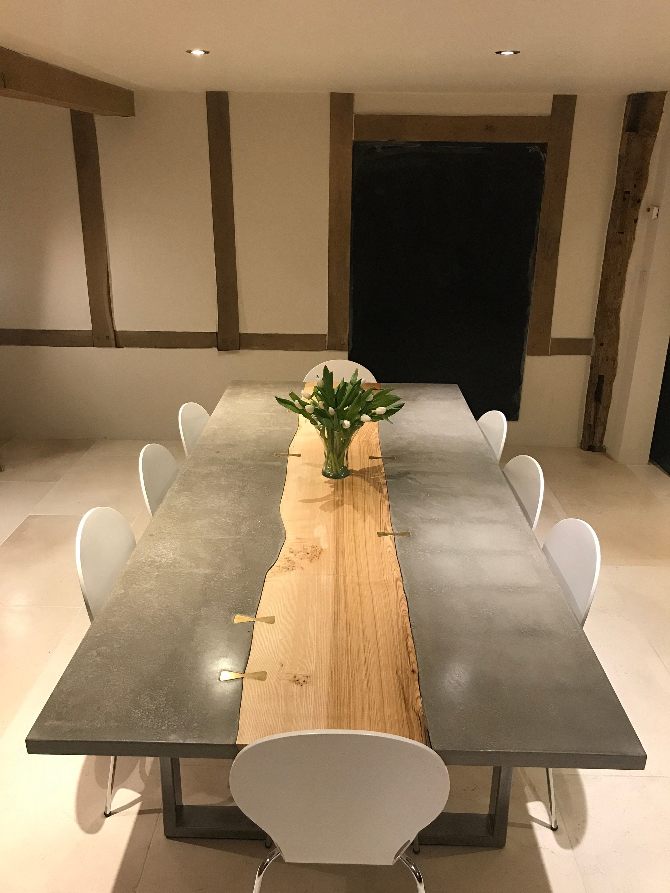 Handcrafted Unique Table Designs Using Wood and Concrete. - Etsy