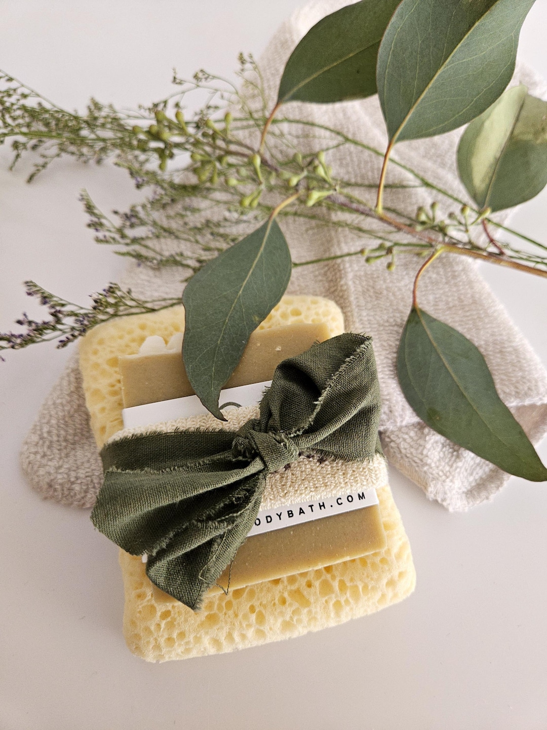 Soap and Sponge Gift Set |goat Milk Soap, Bar Soap, Party Favor, Soap ...