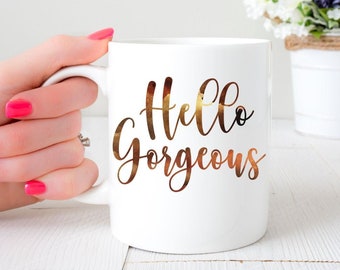 Hello Beautiful Mug - Etsy
